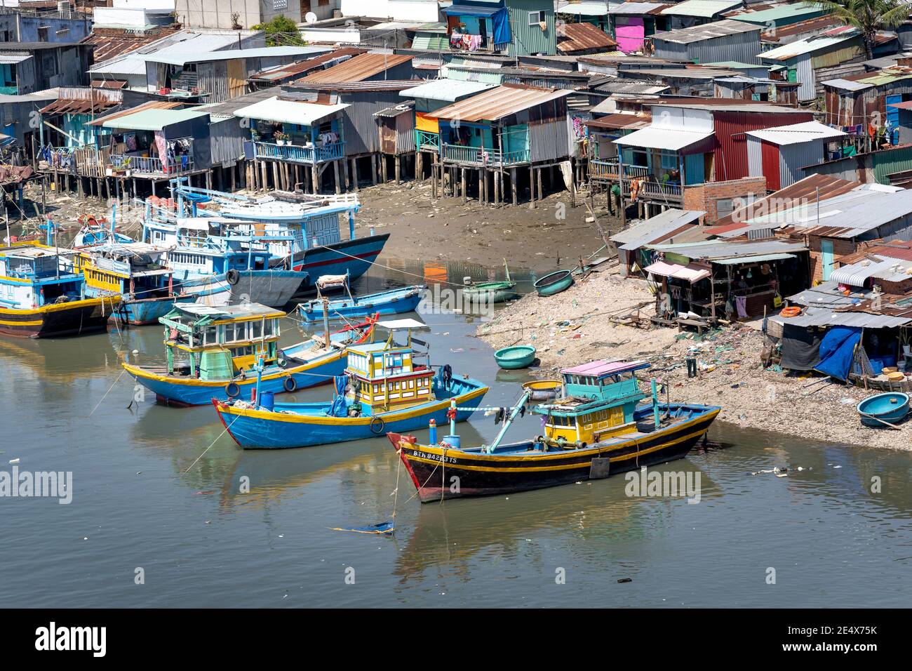 Phan Thiet, Binh Thuan Province, Vietnam - January 15, 2021: Fishing ...