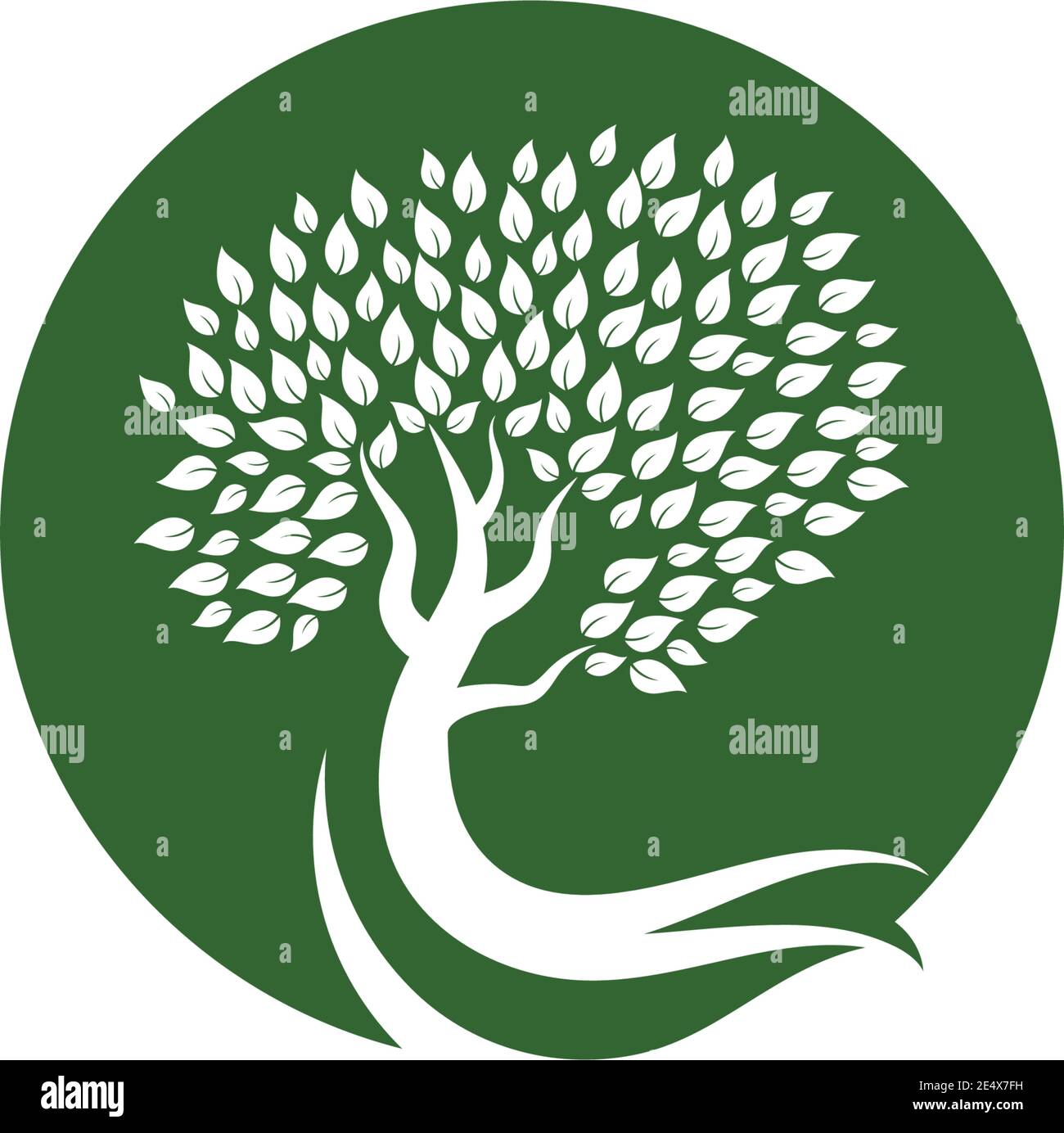 Tree icon logo template vector illustration Stock Vector Image & Art ...