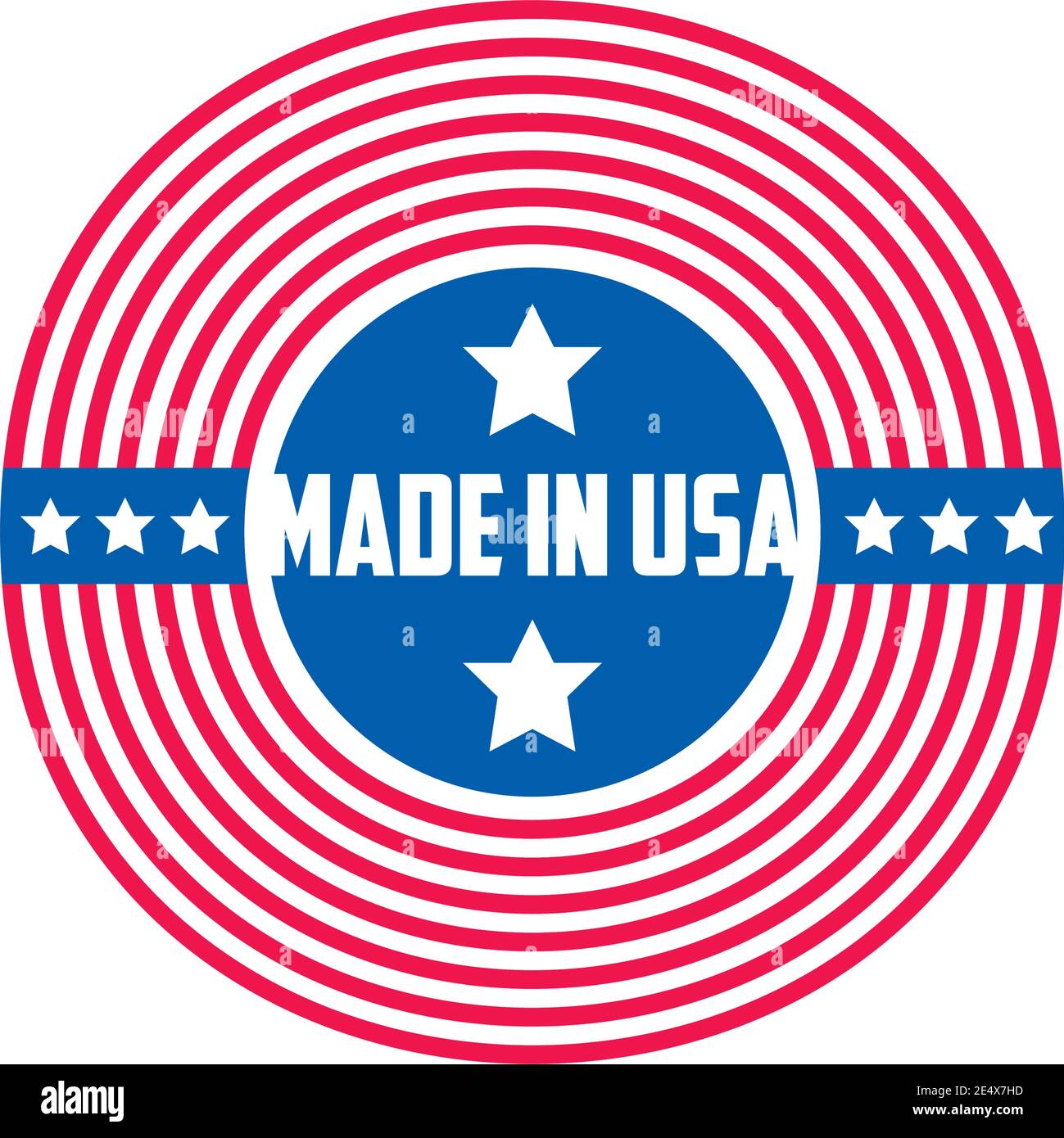 Made in usa circle design, American quality business and national theme ...