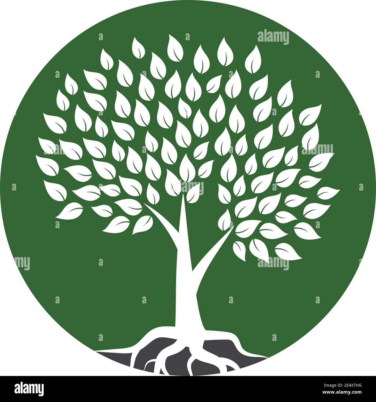 Tree icon logo template vector illustration Stock Vector Image & Art ...