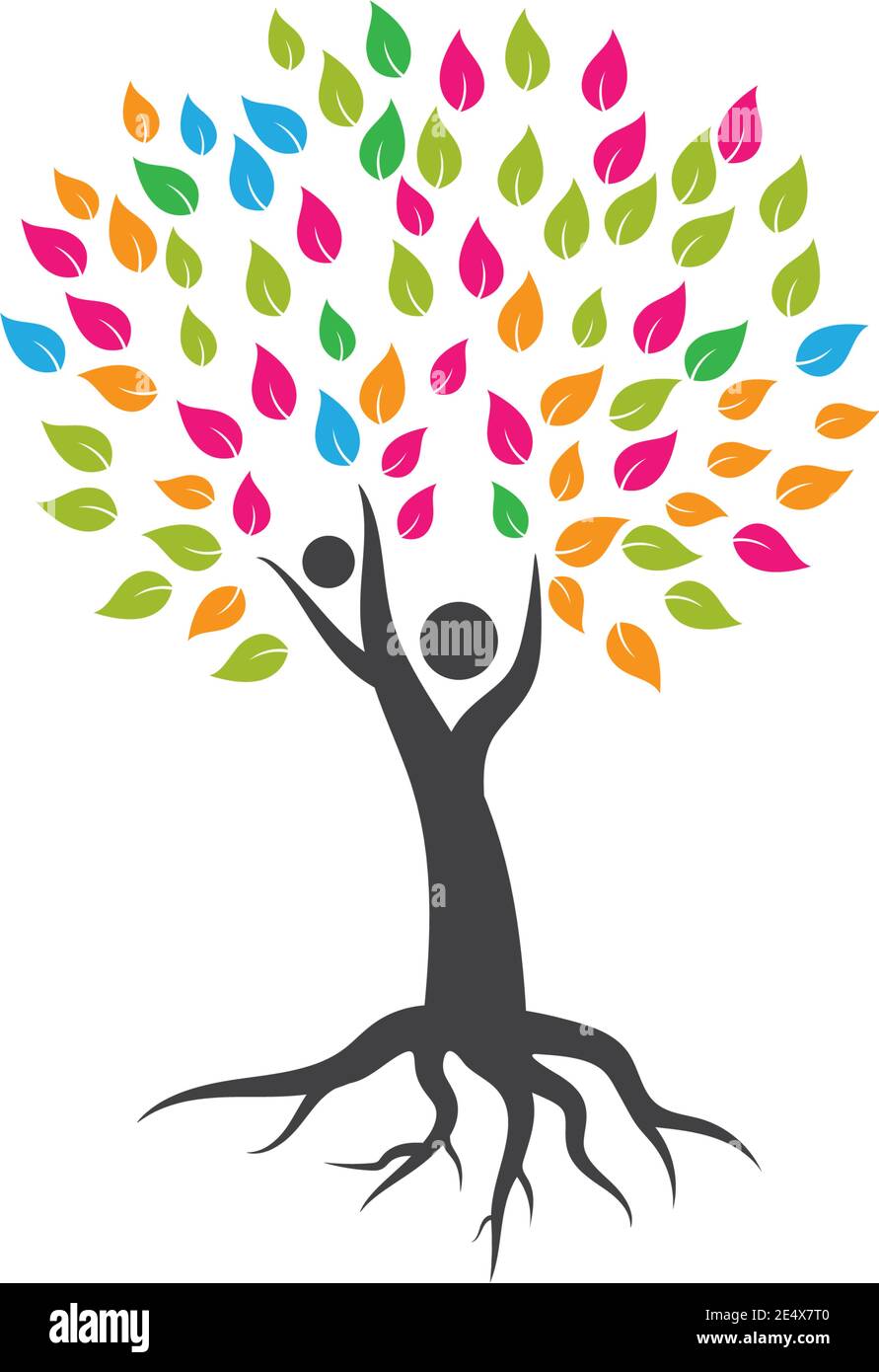 family tree logo template vector illustration Stock Vector Image & Art ...