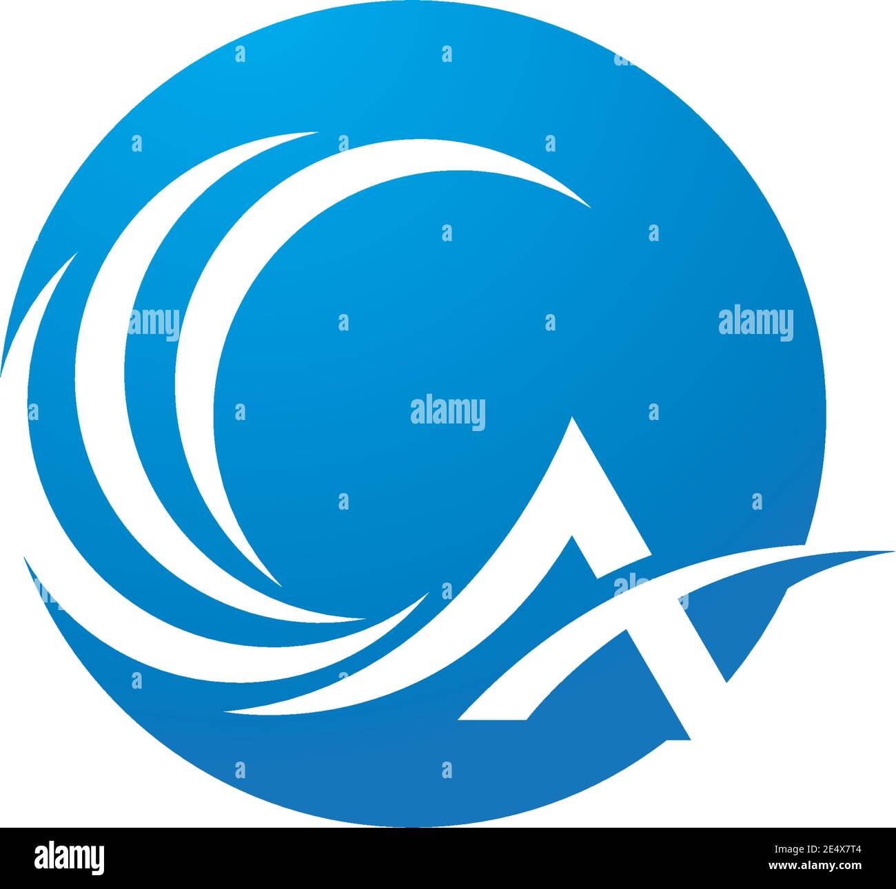 A Letter Logo Business Template Vector icon Stock Vector Image & Art ...