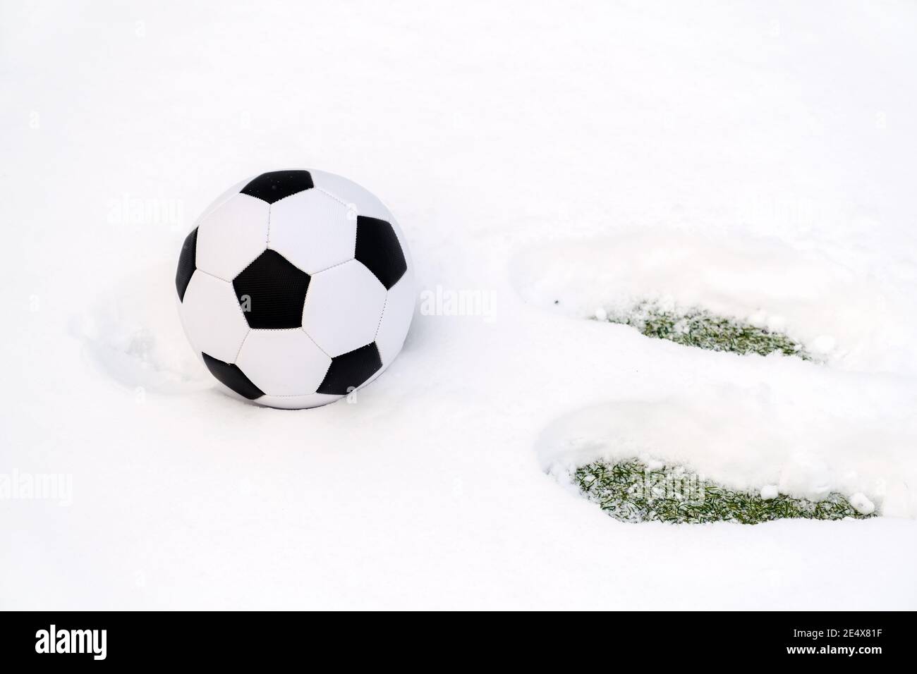 Soccer Ball In Snow