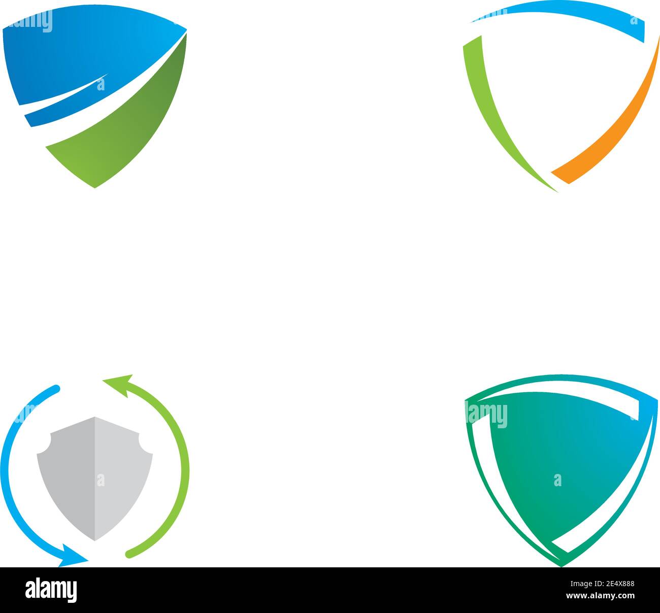 Shield symbol logo template vector illustration Stock Vector Image ...