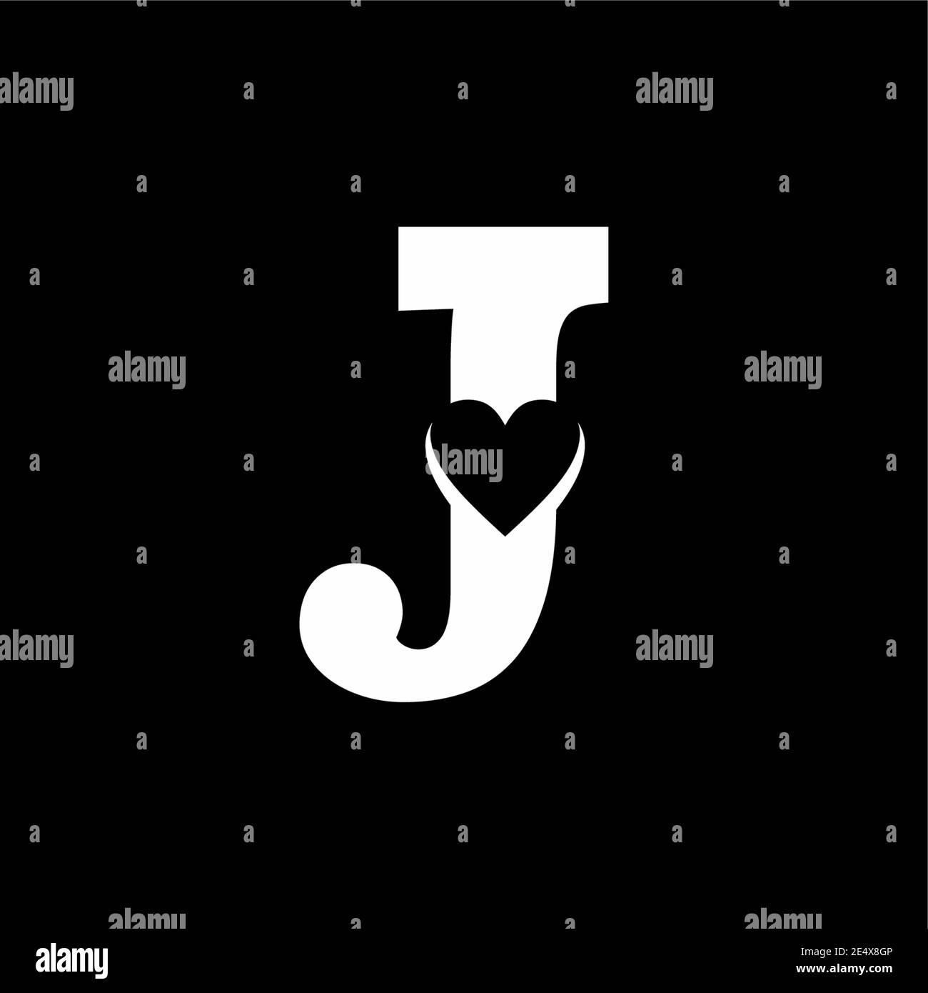 J Logo Love Heart Letter J Logo | Scalebranding