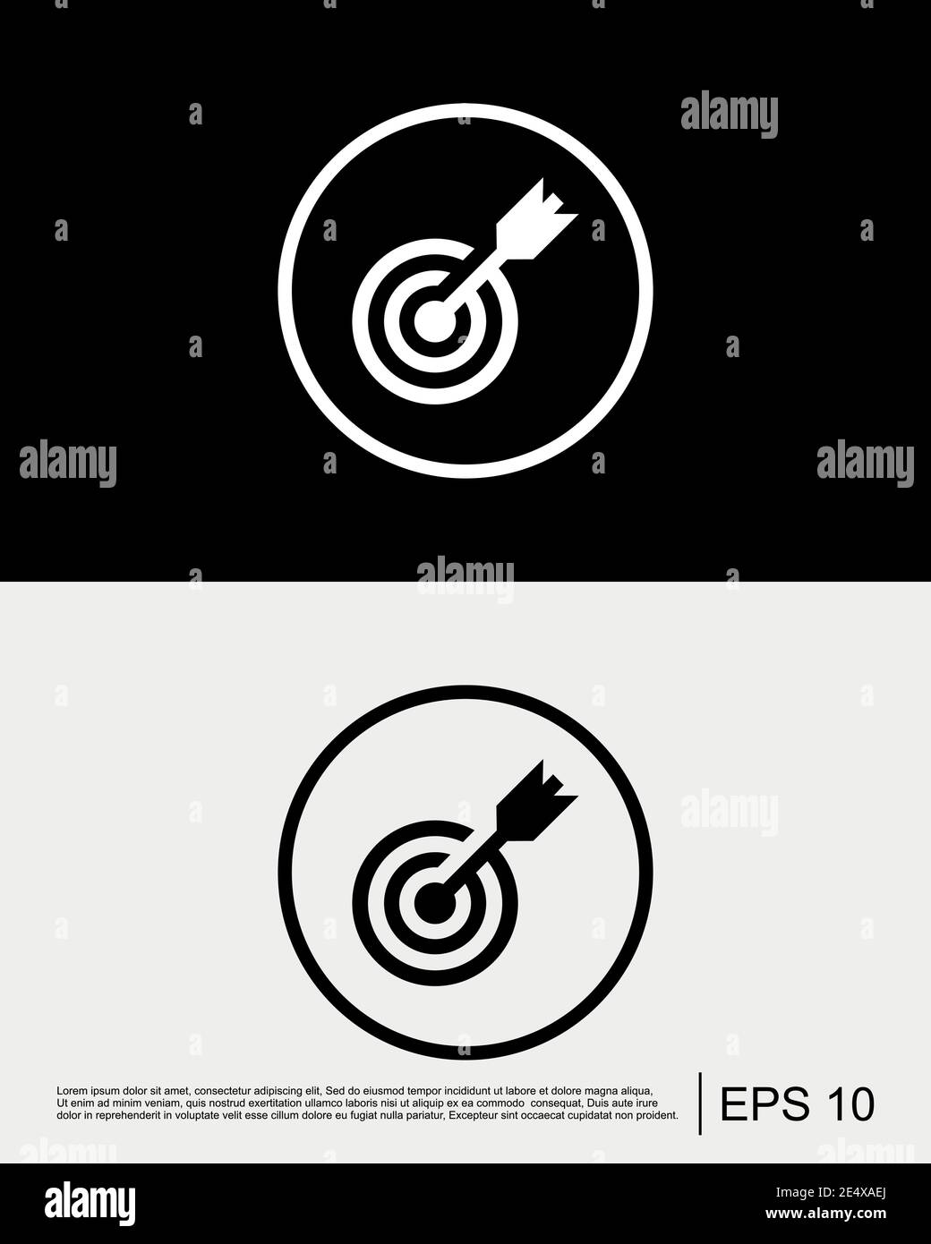 Target Icon Template Stock Vector Image & Art - Alamy