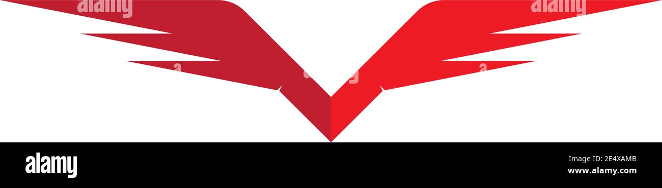 Falcon Wing Logo Template vector icon design Stock Vector Image & Art ...