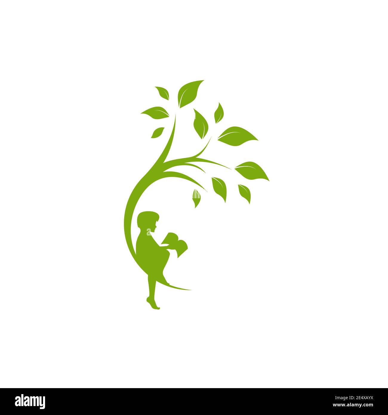 Curved tree Stock Vector Images - Alamy