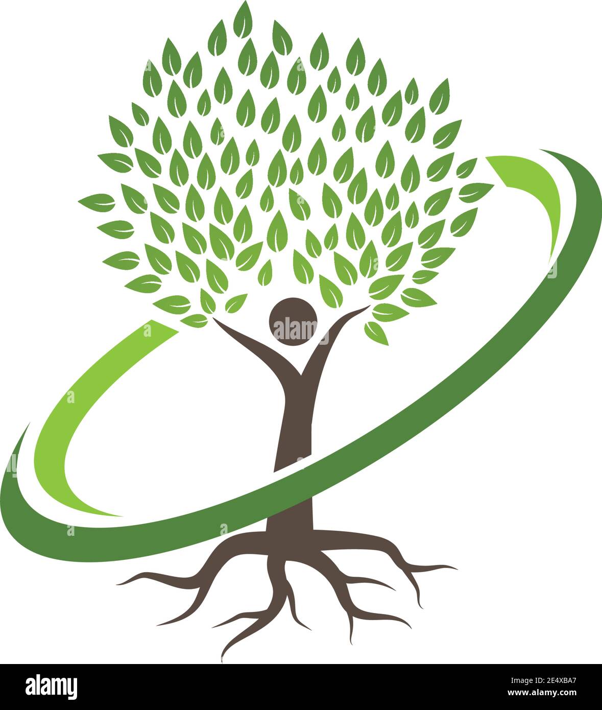 Tree icon logo template vector illustration Stock Vector Image & Art ...