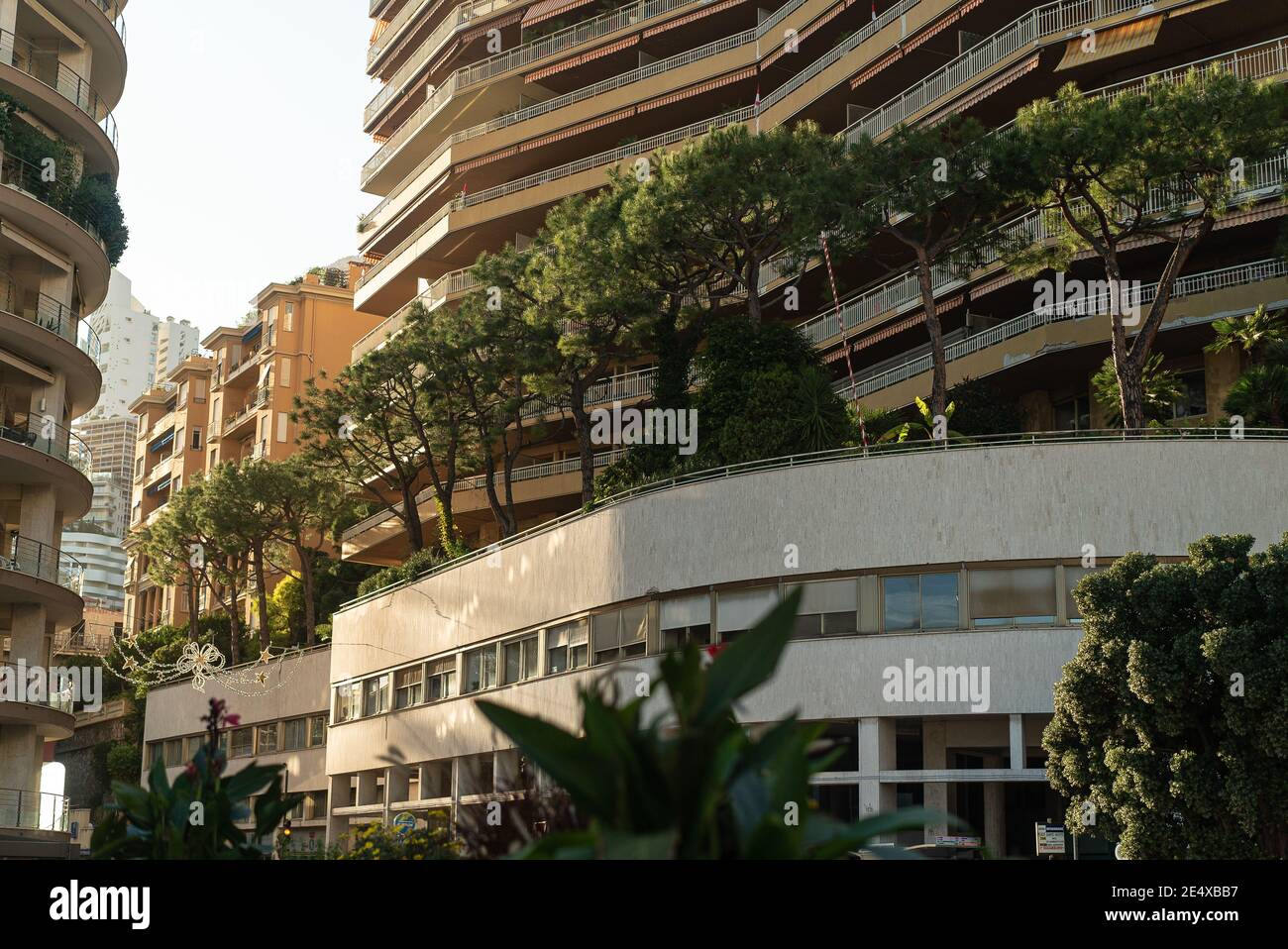 Typical residential buildings in Monaco City at daytime Stock Photo - Alamy