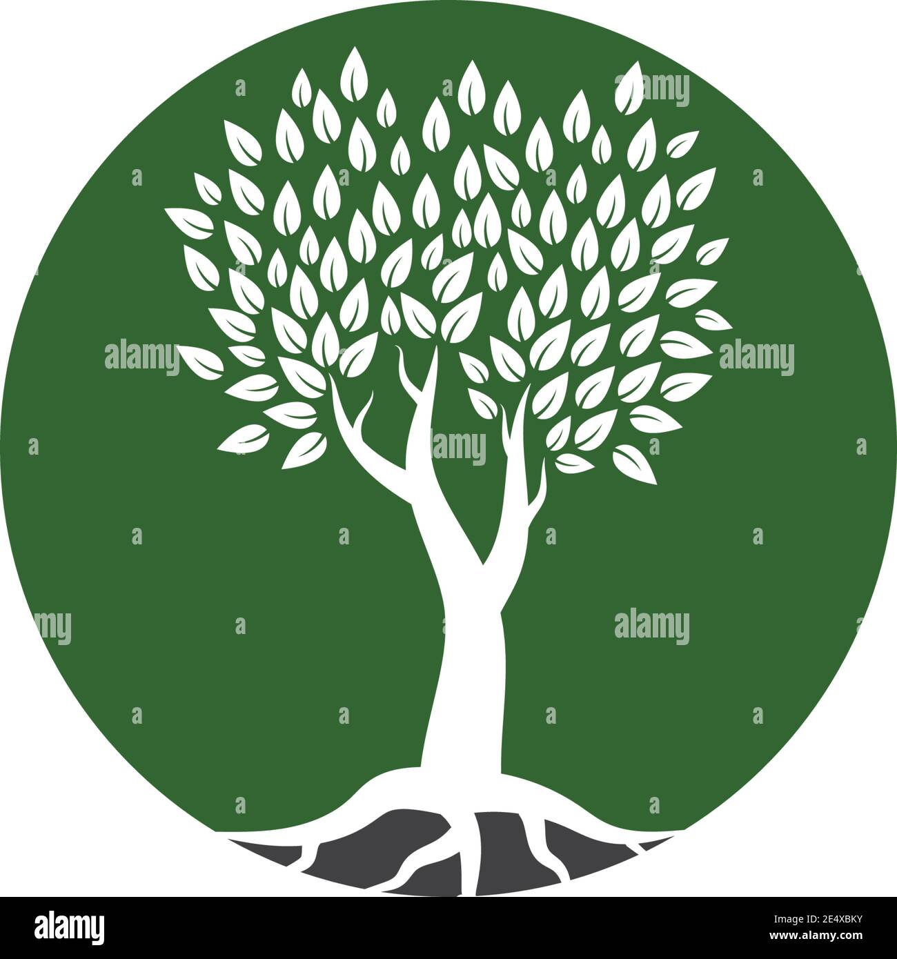 Tree icon logo template vector illustration Stock Vector Image & Art ...