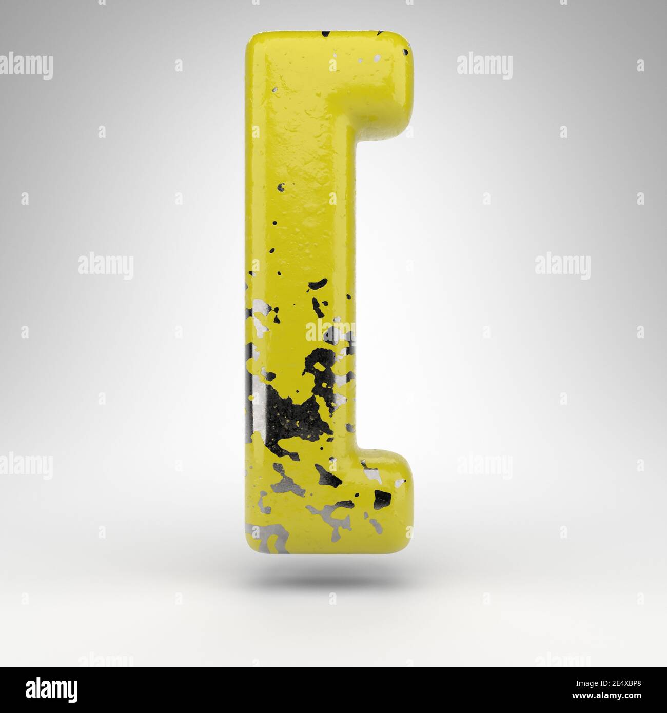 Left square bracket symbol on white background. 3D rendered sign with ...