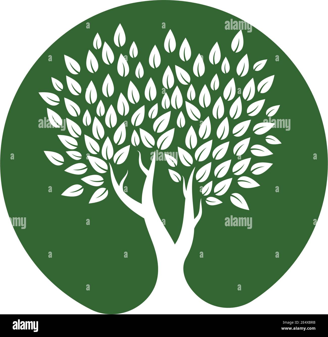 Tree icon logo template vector illustration Stock Vector Image & Art ...