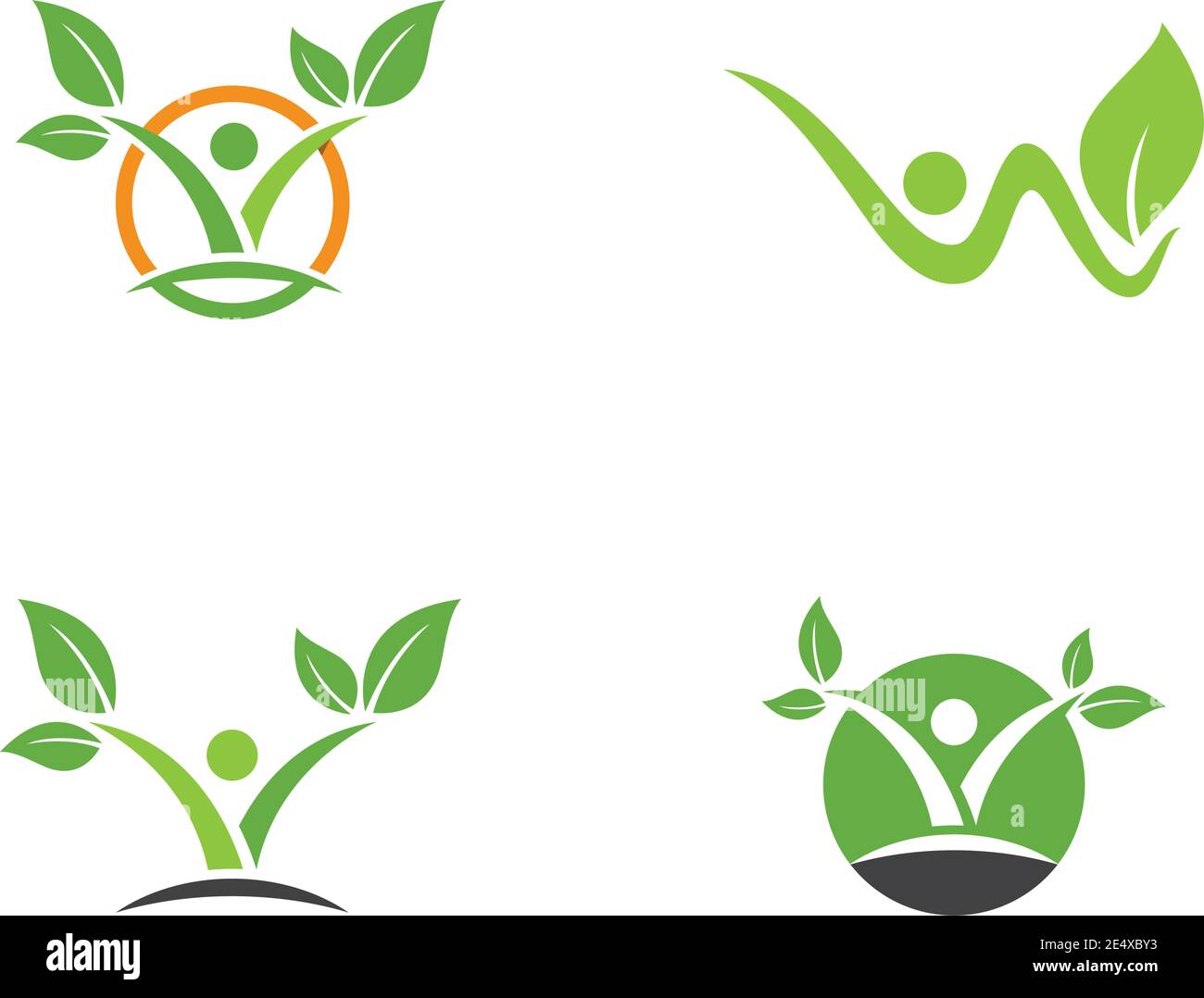 Human character logo sign,Health care logo. Nature logo sign Stock ...