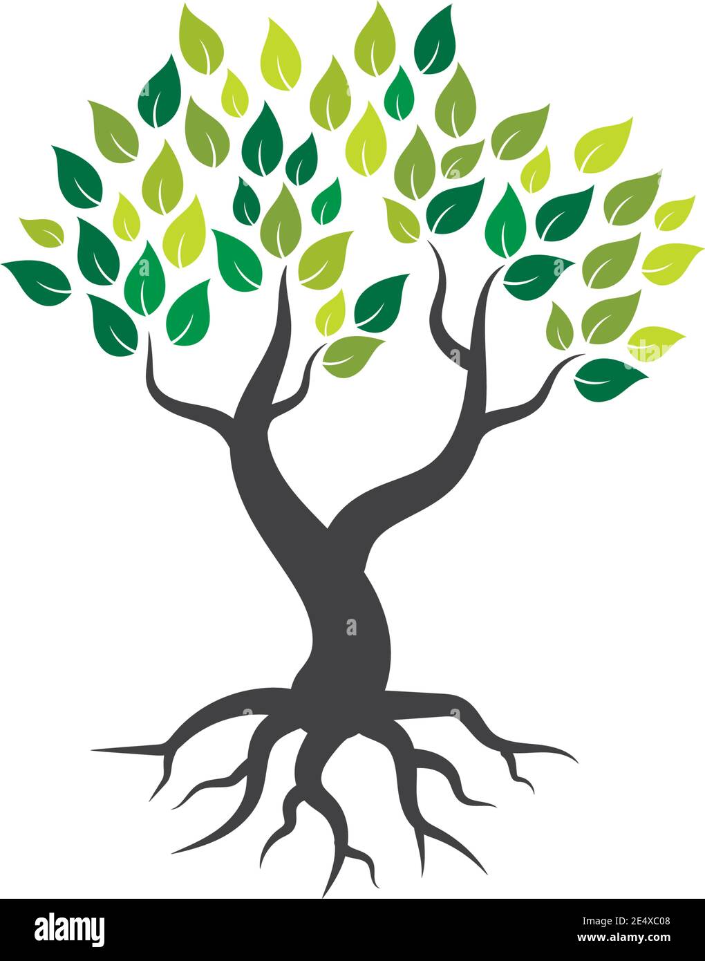 Tree icon logo template vector illustration Stock Vector Image & Art ...