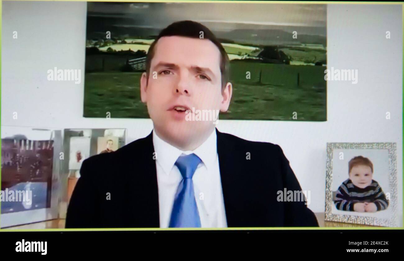 Douglas ross scottish tory leader zoom call hi-res stock photography ...