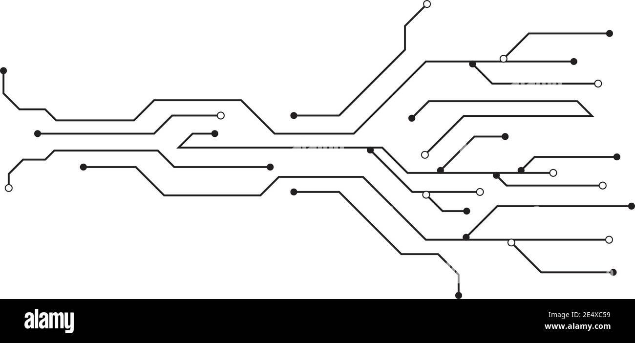 circuit ilustration vector template Stock Vector Image & Art - Alamy