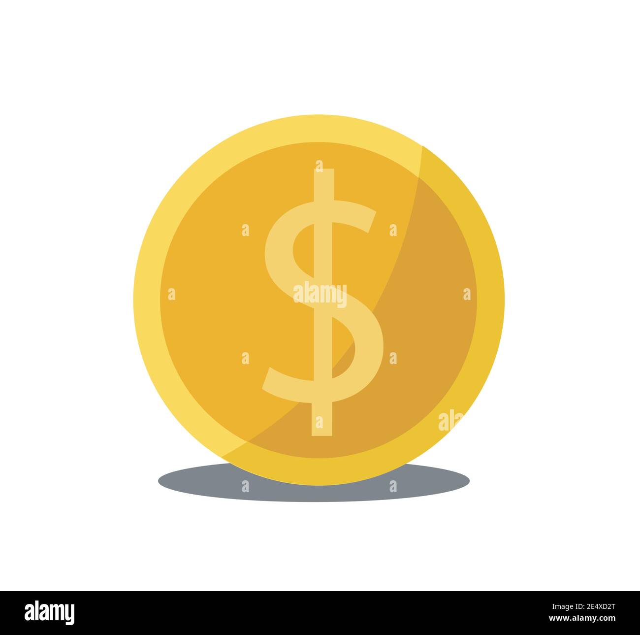 Coin with dollar simple icon Stock Vector Image & Art - Alamy