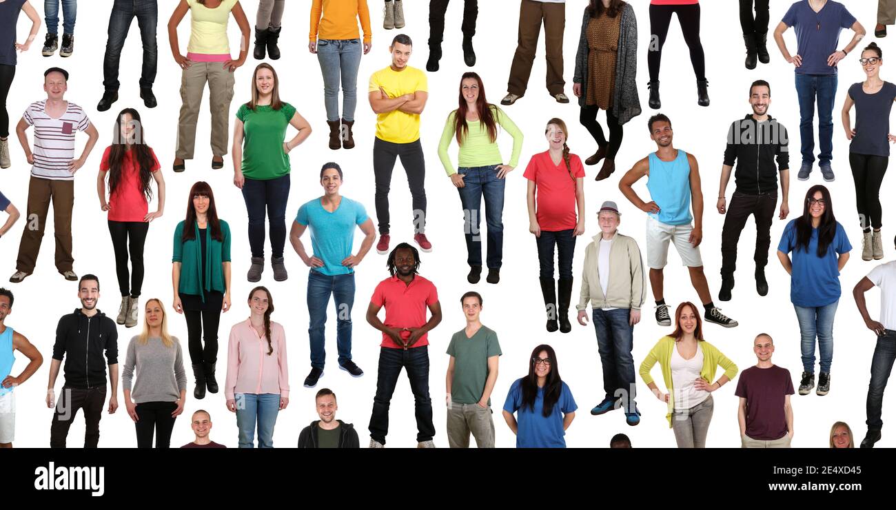 Group of young people background smiling happy multicultural multi ...