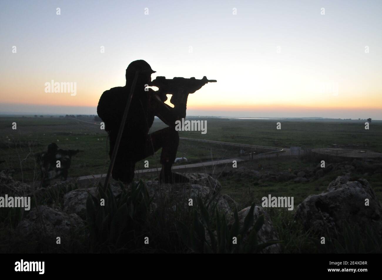 Memorial for the 32 fallen Israeli soldiers at the battle of Tel Saqi ...