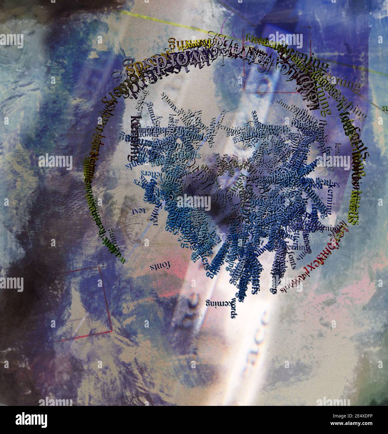 Spiritual abstract composition. 3D rendering Stock Photo - Alamy