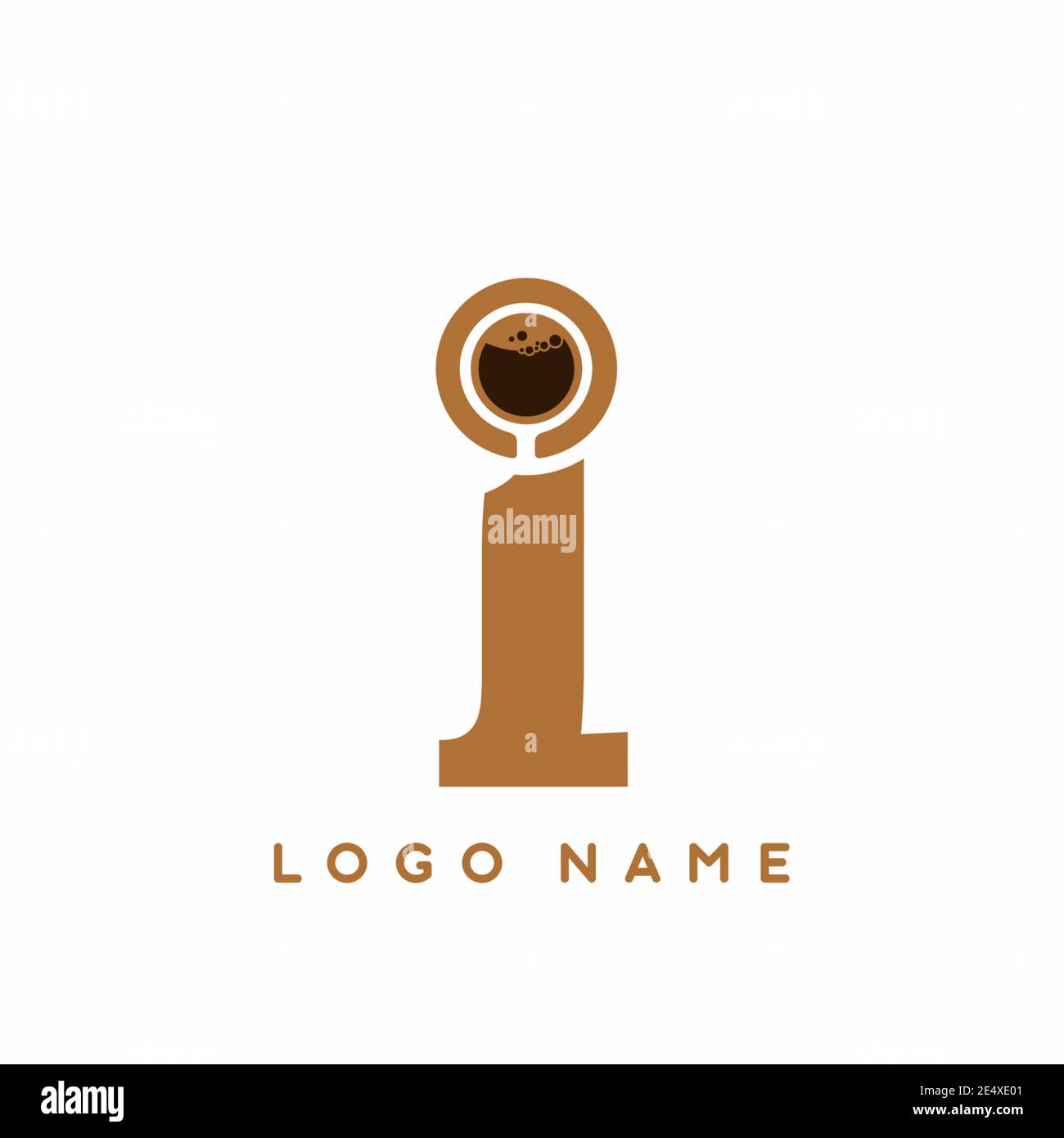 I Initial Letter With Coffee Cup Sign Logo Vector Template Stock Vector i-initial-letter-with-coffee-cup-sign-logo-vector-template-stock-vector