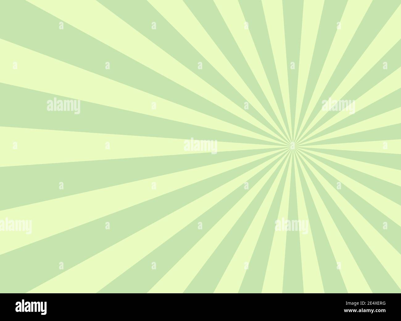 Sunlight wide retro faded background. Pale green and beige color burst ...