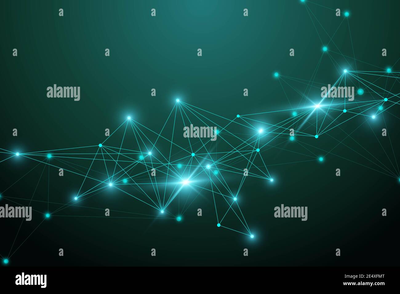 Big data visualization. Geometric abstract background visual ...