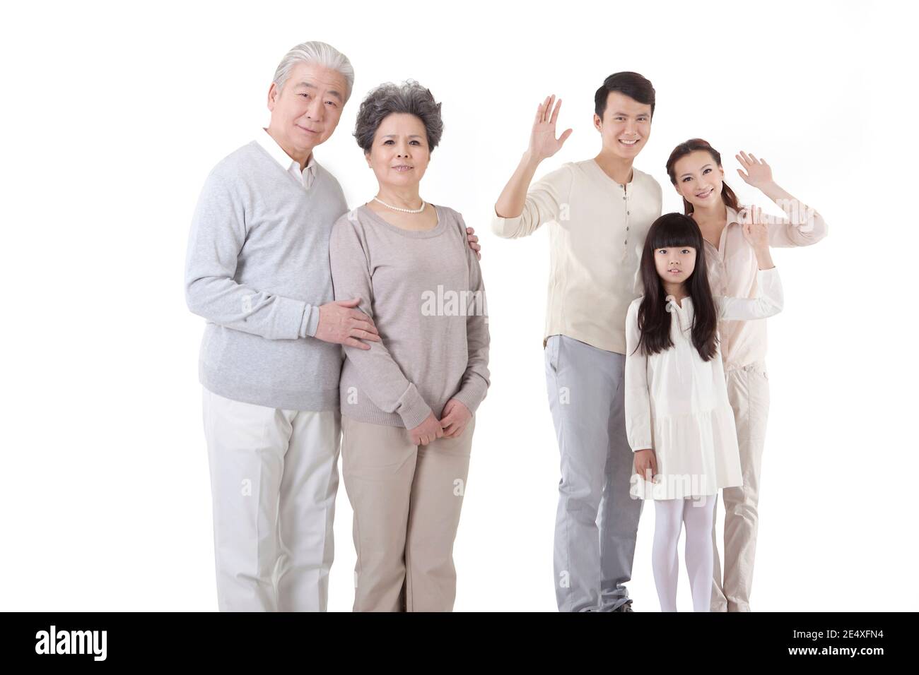 Portrait of Happy family high quality photo Stock Photo - Alamy