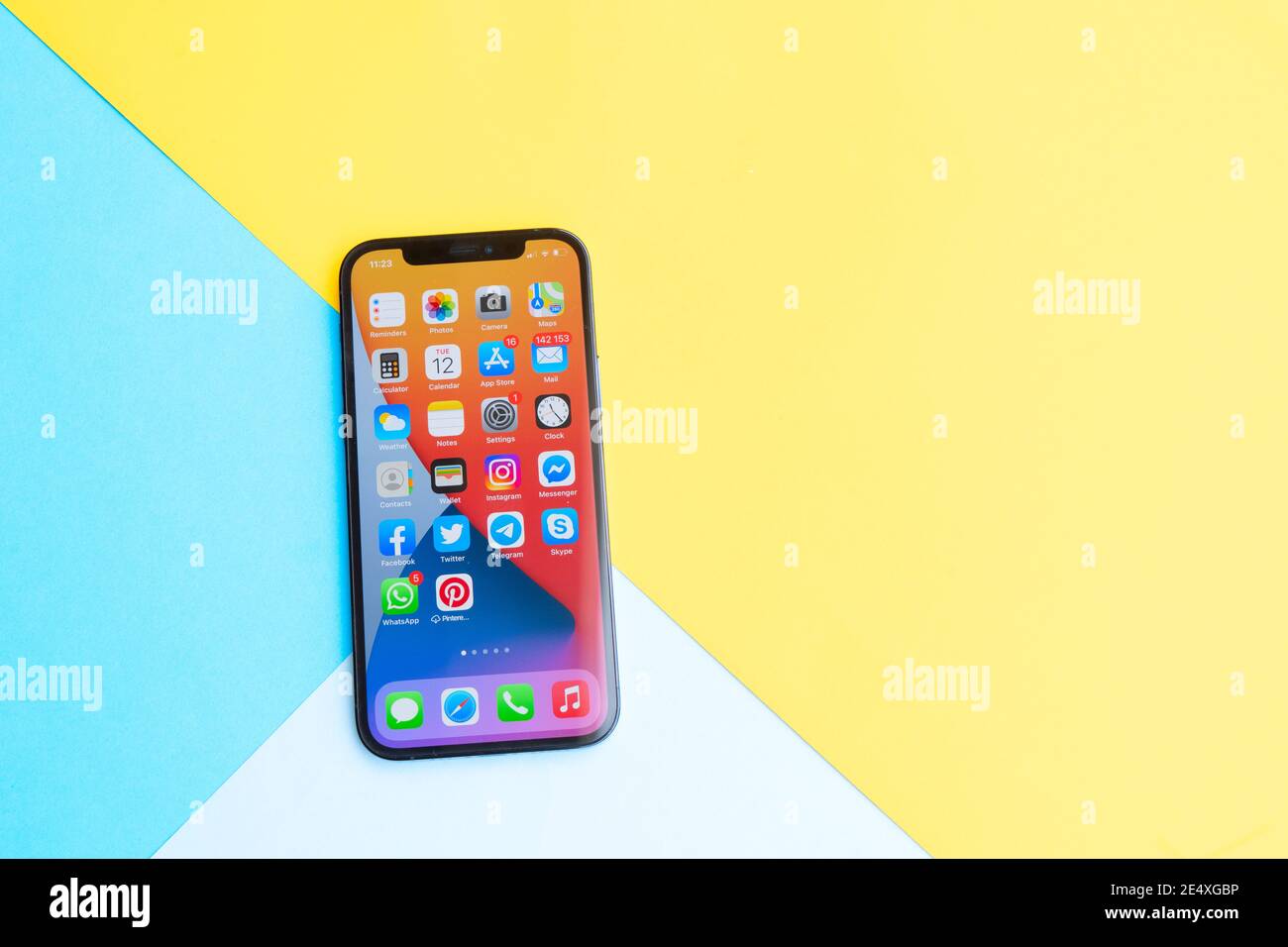 Iphone 12 pro Iphone 12 pro on bright background Stock Photo - Alamy