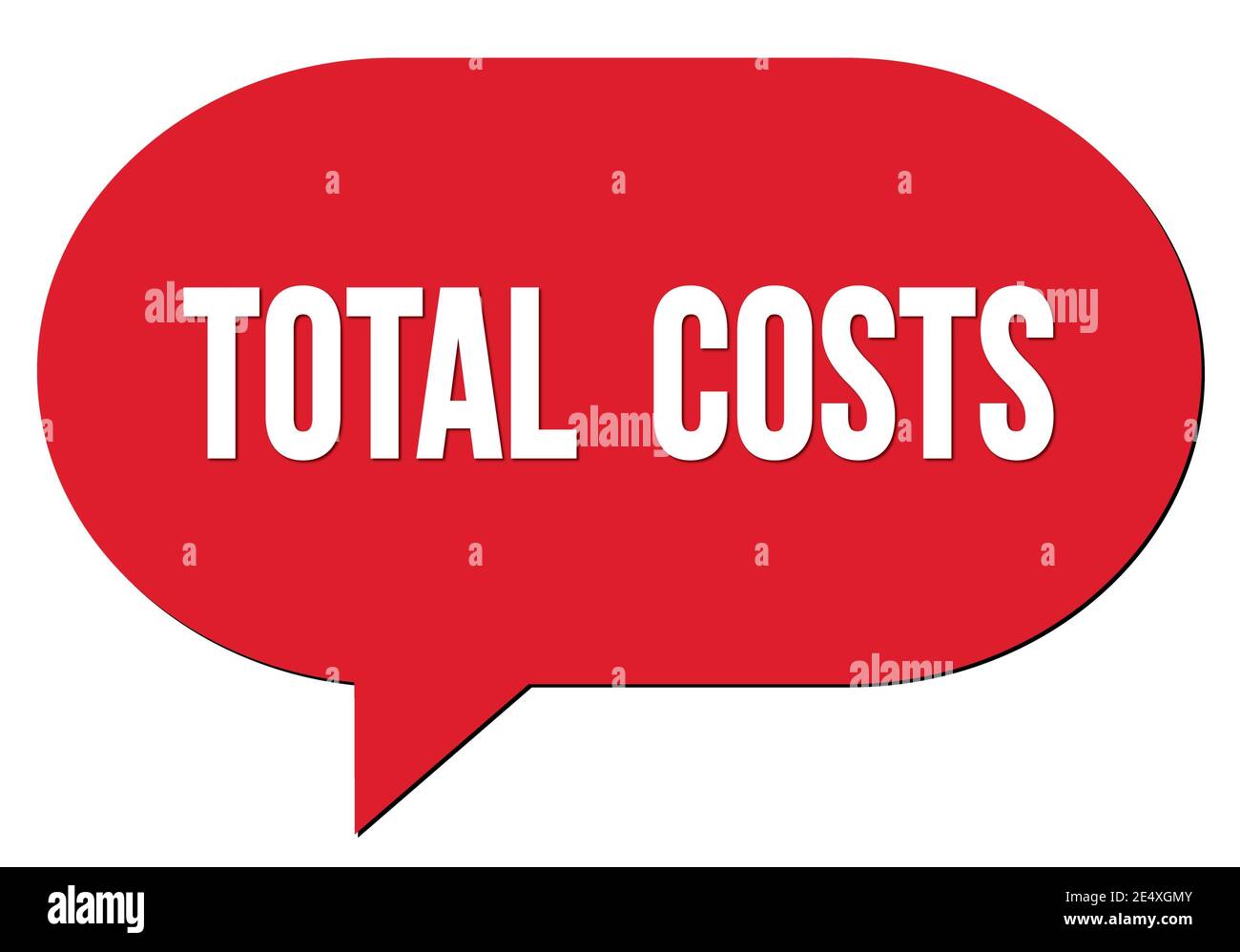 Total costs word hi-res stock photography and images - Alamy