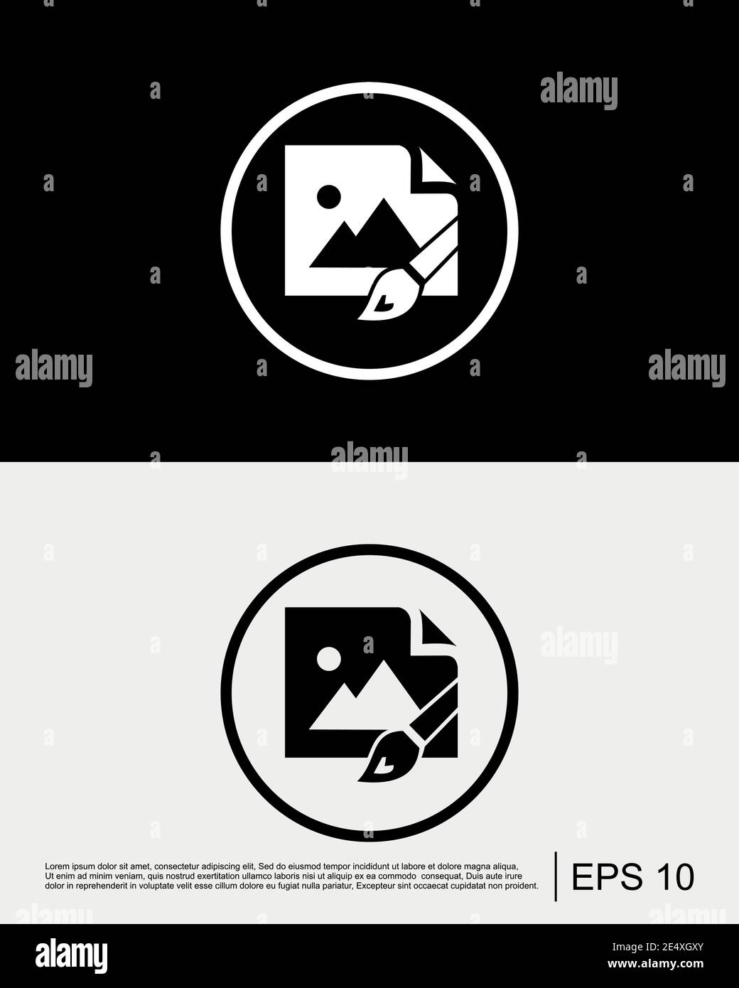 Paint Picture Icon Template Stock Vector Image & Art - Alamy