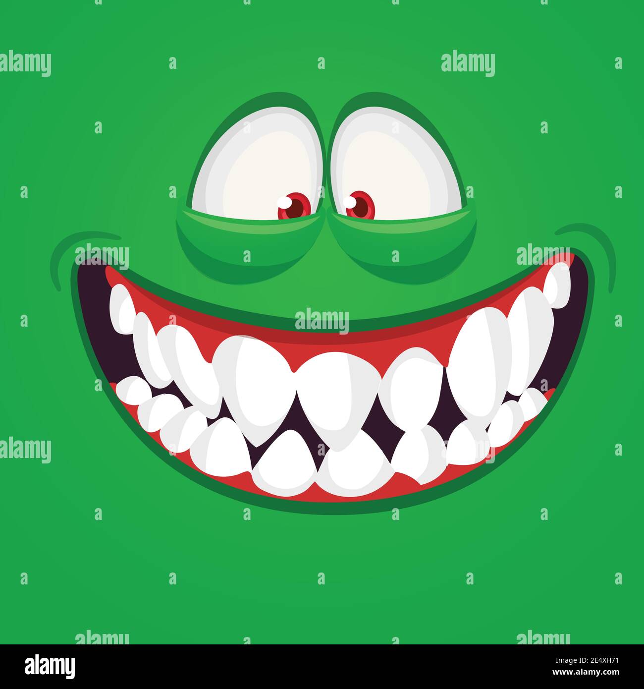 Funny Cartoon Zombie Face
