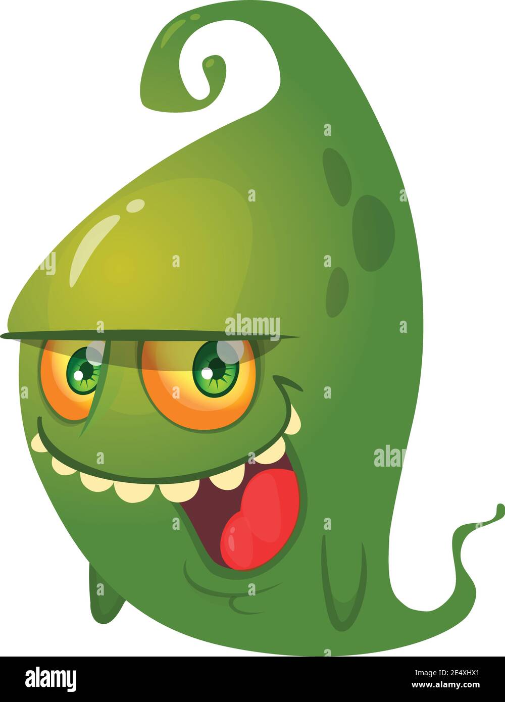 Angry cartoon monster screaming. Yelling angry monster expression ...