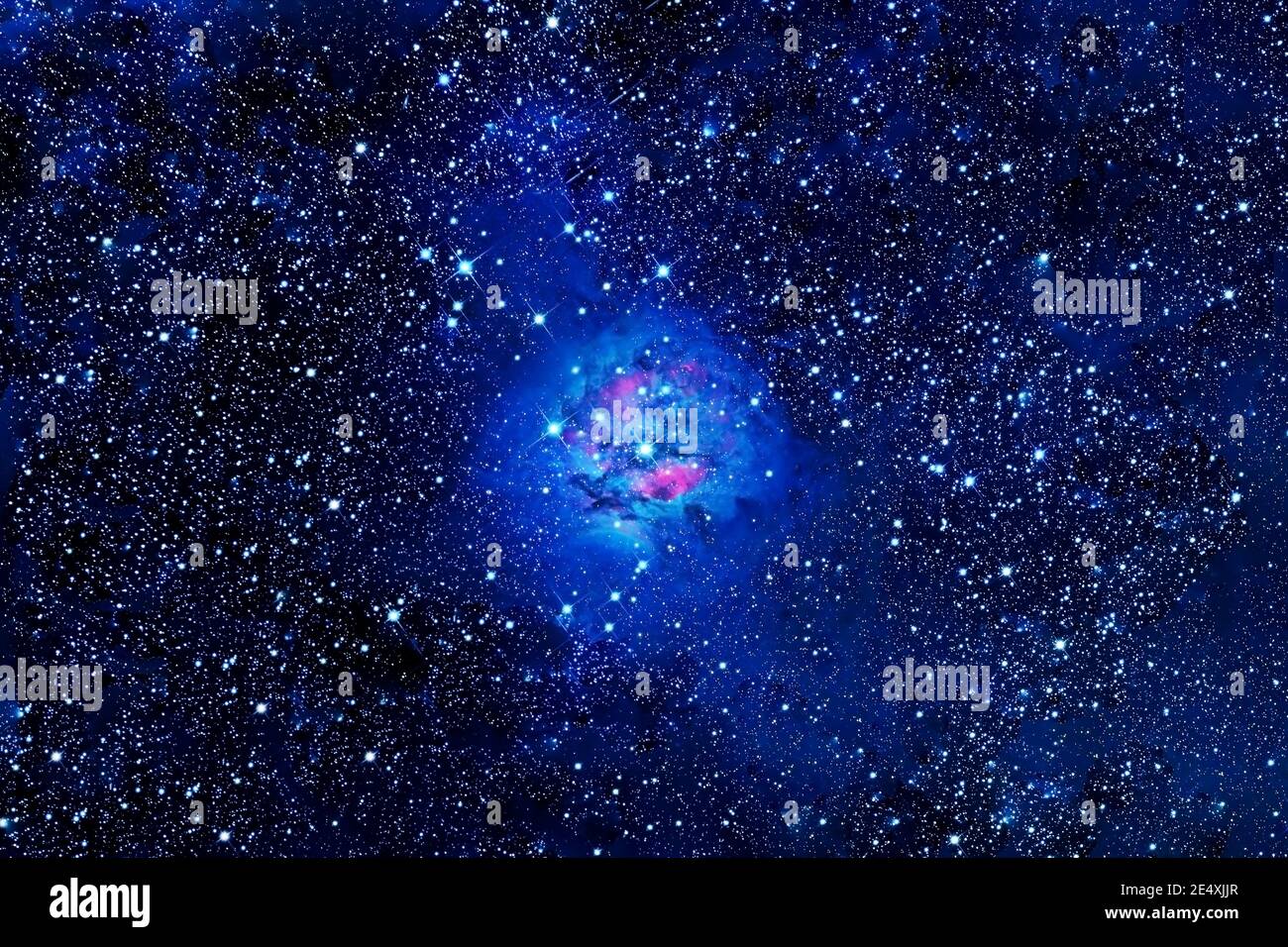 Beautiful blue space. Elements of this image were furnished by NASA ...