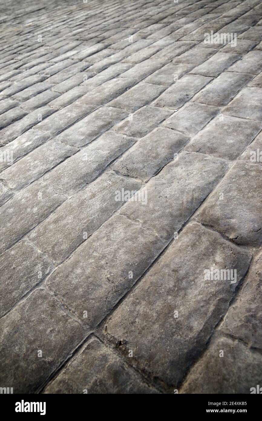 Floor of a street with stone tiles Stock Photo - Alamy