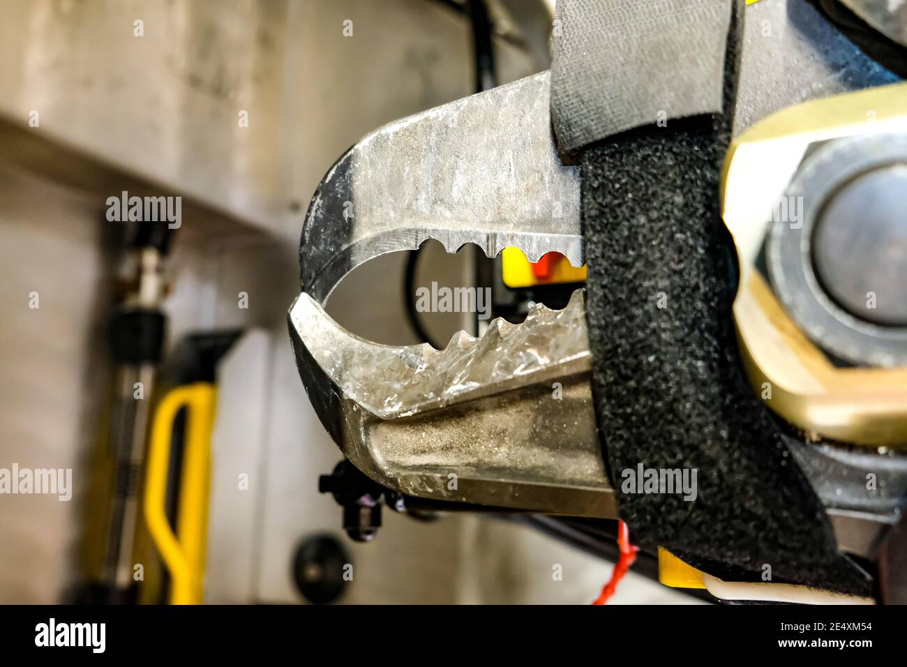 The equipment inside the rescue fire truck, fire engine Stock Photo - Alamy