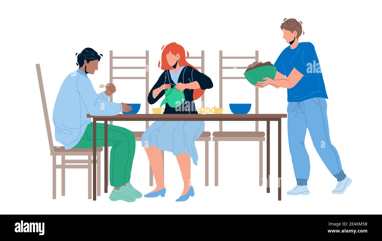 Business cartoon team meeting lunch hi-res stock photography and images ...