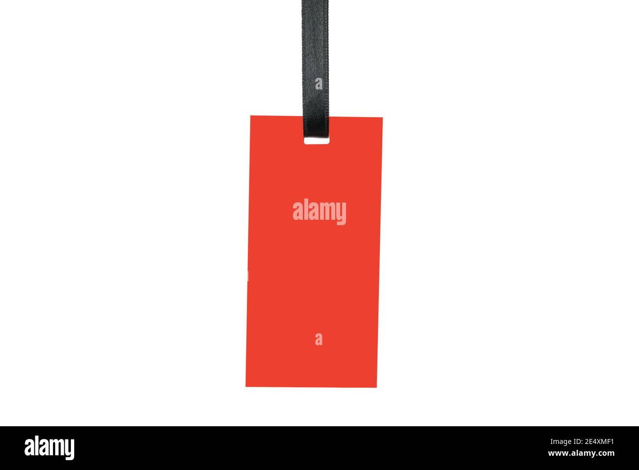 Blank sale tag isolated on white background Stock Photo - Alamy