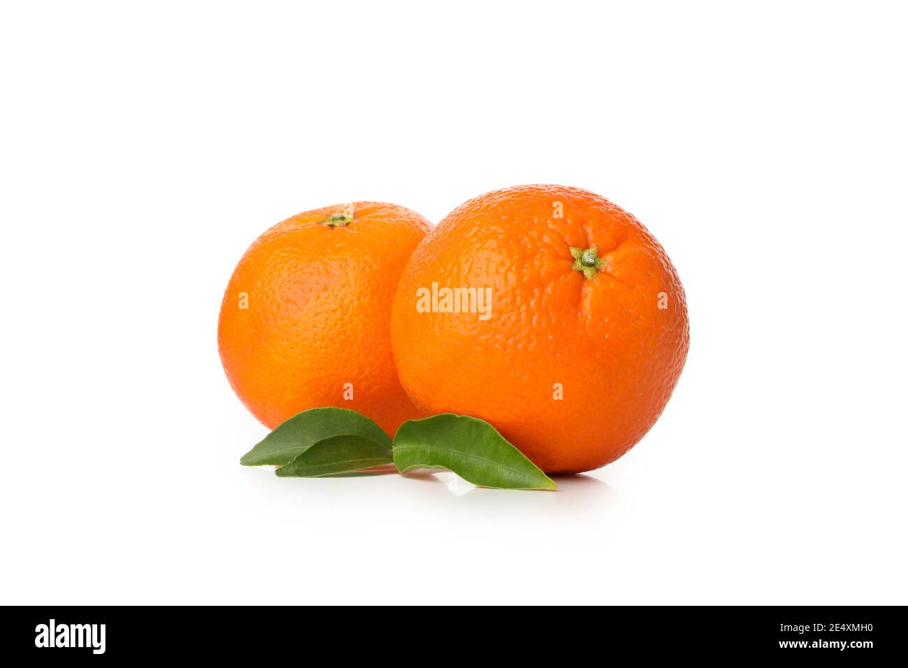 Ripe sweet mandarins isolated on white background Stock Photo - Alamy