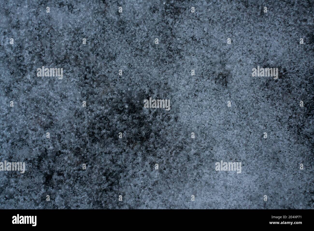 Close up of old damaged ice with trapped air bubbles and details Stock ...