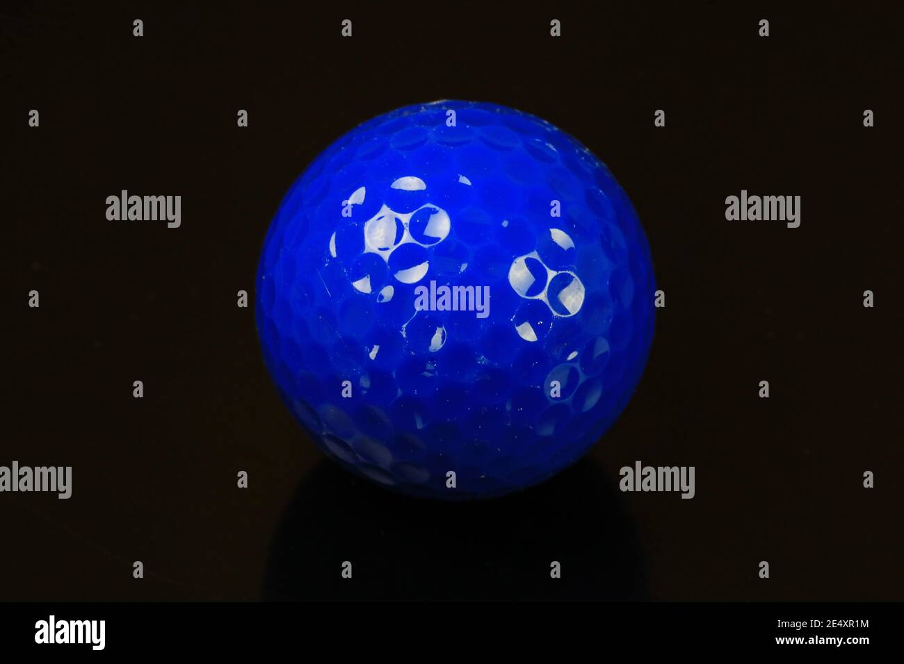 Blue golf ball Stock Photo - Alamy
