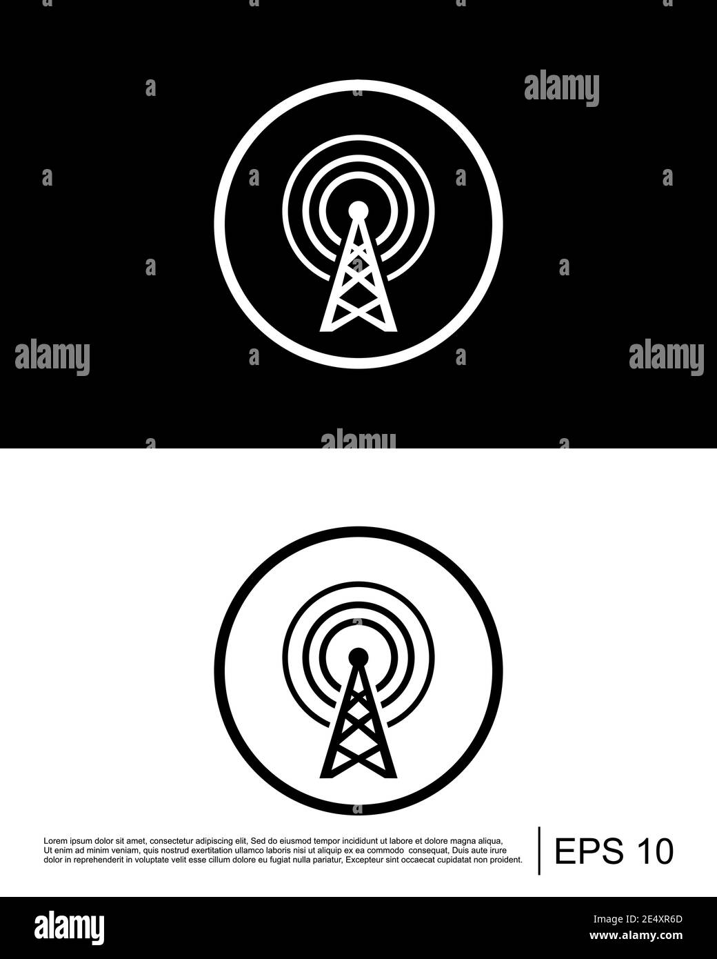 Communication tower Stock Vector Images - Alamy