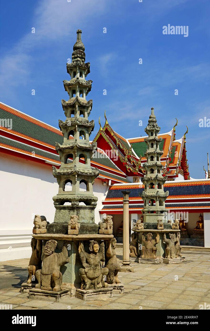 Chinese Pagoda with Mythological Figures Used as Ballast Stones on ...