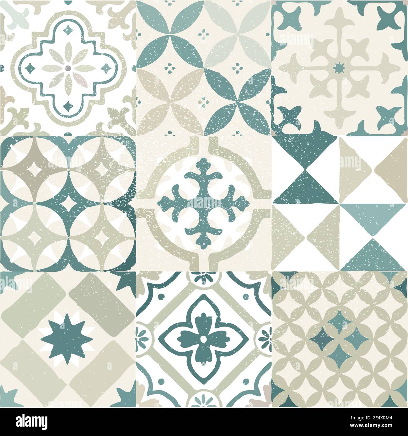 Asian ceramic tiles Stock Vector Images - Alamy