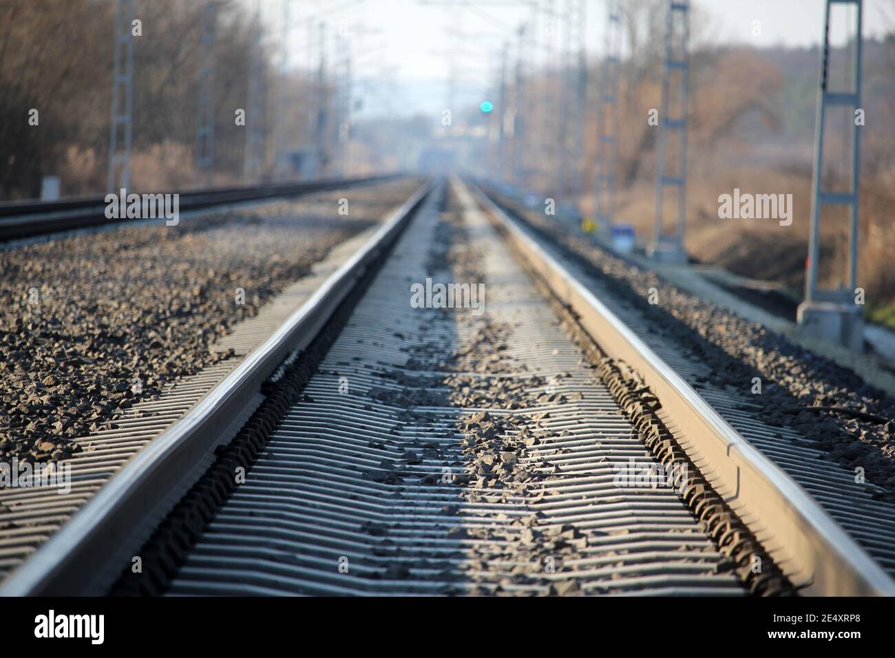 Railway signal green hi-res stock photography and images - Alamy