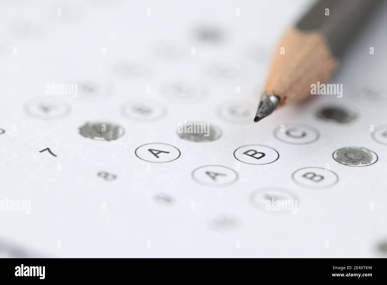 Pencil is placed on passed test result Stock Photo - Alamy