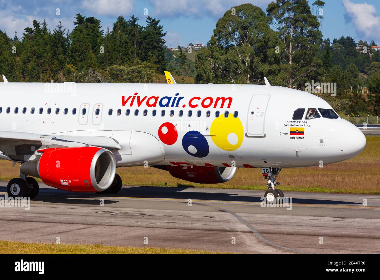 Medellin, Colombia – January 26, 2019: Vivaair Airbus A320 airplane at ...