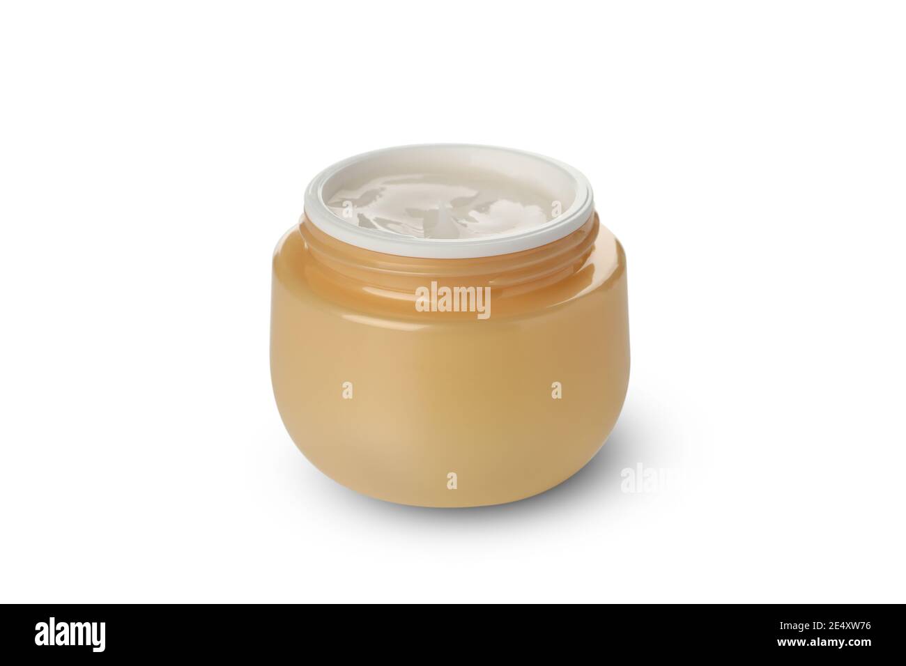 Cosmetic cream in jar isolated on white background Stock Photo - Alamy