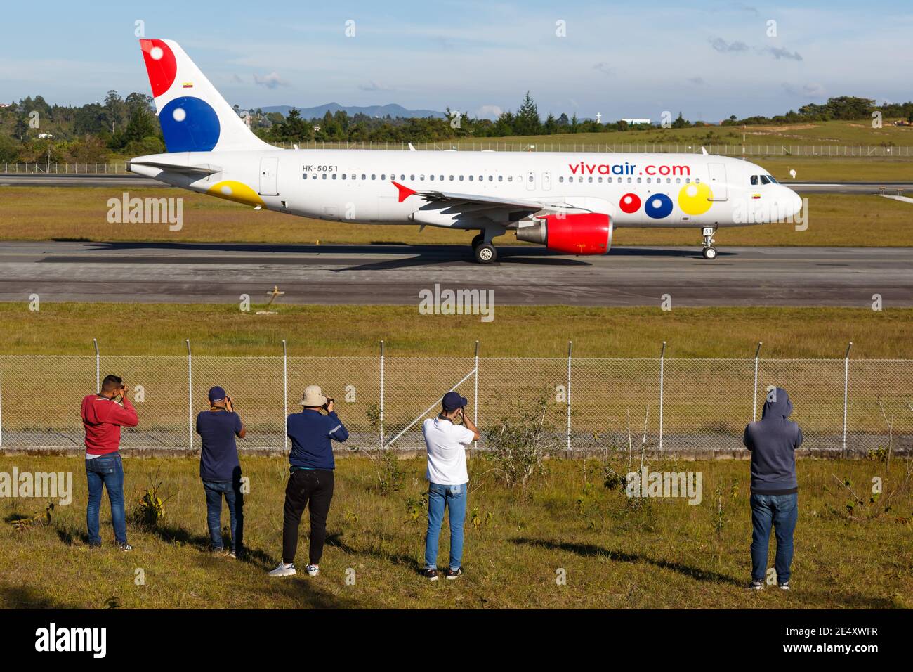 Medellin, Colombia – January 26, 2019: Vivaair Airbus A320 airplane at ...